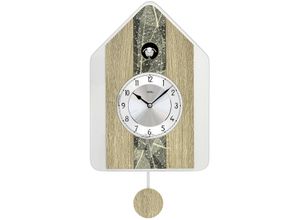 4037445159815 - Pendelwanduhr AMS W7499 Wanduhren Gr B H L 24 cm x 5 cm x 34 cm bunt Pendeluhren