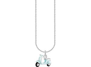 4051245581959 - Kette mit Anhänger THOMAS SABO Motorroller-Anhänger KE2217-041-7-L45V Halsketten Gr 45 Silber 925 (Sterlingsilber) grün (silberfarben mint schwarz) Damen Ketten mit Anhänger