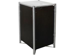 5710611887147 - Mülltonnenbox HIDE schwarz B70cm H116cm T81cm Stahl Kunststoff Aufbewahrungsboxen für 1 x 240 l schwarz