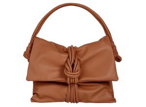 4262427391956 - Henkeltasche SAMANTHA LOOK Damen Gr B H T 33cm x 26cm x 6cm onesize braun (cognac) Leder clean Taschen echt Leder Made in Italy