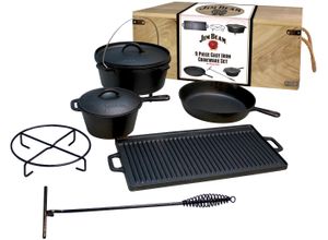 4250679505757 - Topf-Set JIM BEAM BBQ Töpfe Gr + grau (graphit) Zubehör für Grills Topf