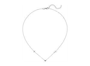 4061861162746 - Collier JOBO Glaube Liebe Hoffnung Halsketten Gr Silber 925 (Sterlingsilber) Länge 43 cm silberfarben (silber 925) Damen 925 Silber 43 cm