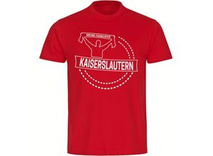 4068859137403 - multifanshop Herren T-Shirt - Kaiserslautern - Meine Fankurve - Druck weiß - Männer