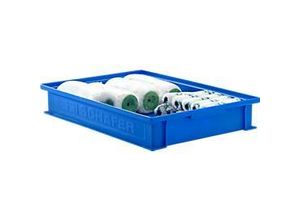 4052939499499 - Stapelkasten Serie 14 6-2F aus Polypropylen mit Griffmulde Inhalt 8 L blau