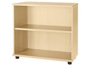 4251898812077 - Select Anstellregal aus Holz 2 Fachböden B 800 mm x T 421 x H 750 mm Ahorn