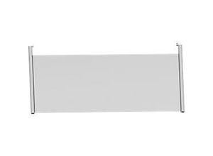 4051273736949 - Genius Rückseitenblende für Schreibtisch B 1200 mm H 466 mm weißaluminium