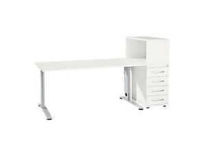 4251898808704 - Select Büromöbelset LOGIN 2-teilig Schreibtisch B 1600 mm