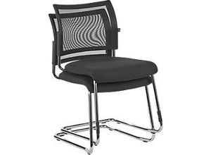 4014296458816 - Freischwinger SEAT POINT Netz ohne Armlehnen stapelbar im 2er-Set schwarz