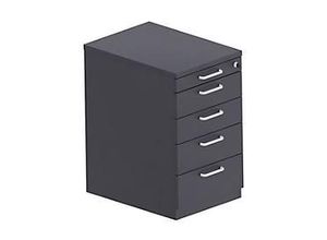 5903038927521 - Standcontainer BEXXSTAR 4 Schübe Utensilienauszug B 430 x T 600 x H 740 mm schwarz