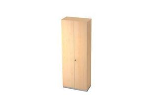 4032062111611 - Garderobenschrank links Ablagen B 800 x T 420 mm Ahorn-Dekor