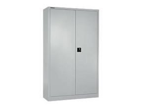 4051273516435 - Select Flügeltürenschrank MS iCONOMY Stahl 5 Ordnerhöhen B 950 x T 400 x H 1935 mm weißaluminium RAL 9006