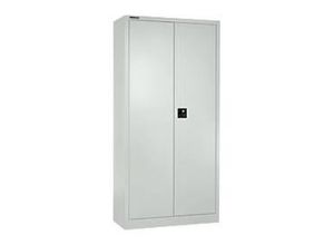 4051273516404 - Select Flügeltürenschrank MS iCONOMY Stahl 5 Ordnerhöhen B 800 x T 400 x H 1935 mm lichtgrau