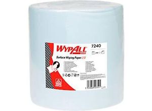 5033848004324 - WYPALL* Wischtuch L-10 EXTRA + Großrolle aus Airflexmaterial 1000 Tücher 1-lagig blau