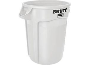 0086876013450 - Wertstoffsammler Brute Polyethylen rund 75 l weiß