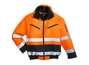 4029201131623 - Warnschutz-Pilotjacke orange blau Gr XL