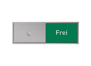 4060081700042 - Schiebeschild Frei-Belegt für Türschild Lyon selbstklebend B 150 x H 50 mm Aluminium