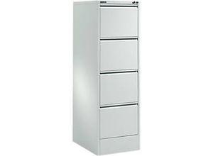 4051273202055 - SchÃ¤fer Shop Select HÃ¤ngeregistraturschrank MS iCONOMY Stahl 1-bahnig geschlossene Wanne B 425 mm lichtgrau RAL 7035