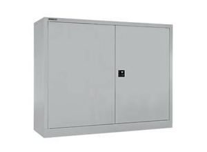 4051273516398 - Select Flügeltürenschrank MS iCONOMY Stahl 3 Ordnerhöhen B 1200 x T 400 x H 1215 mm weißaluminium RAL 9006