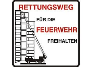 4250510927014 - Parkverbot-Schild Rettungsweg für die Feuerwehr freihalten (Alu-Dibond)