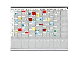 4016946080583 - FRANKEN T-Kartentafel Jahresplaner für 15 Monate plus Index 1008 x 783 cm 16 Träger 35 Schlitze PV1015