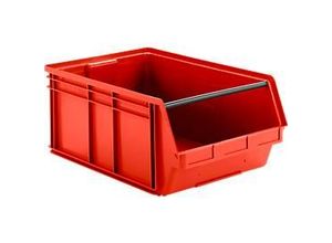 4052941743221 - Sichtlagerkasten mit Tragestab SSI Schäfer LF 14 7 Polypropylen L 715 x B 470 x H 300 mm 74 l rot