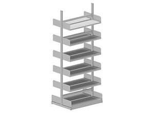 4044917318700 - Variabo Freiarmregal Grundfeld doppelseitig 300 mm Fachtiefe 1000 x 2500 mm