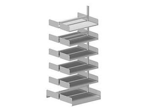 4044917319806 - Variabo Freiarmregal Anbaufeld doppelseitig 400 mm Fachtiefe 1000 x 2500 mm