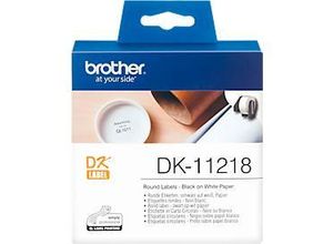 4977766634557 - brother Endlosetikettenrolle für Etikettendrucker DK11218 weiß Ø 240 mm 1 x 1000 Etiketten