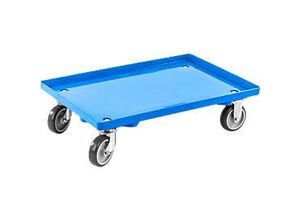 4260507757807 - Transportroller geschlossen L 415 x B 615 x H 175 mm Traglast 300 kg 4 Lenkrollen blau