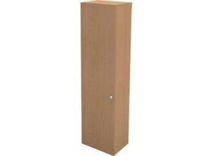 4251898807219 - Genius Garderobenschrank TETRIS WALL 2 Fachboden Türanschlag links B 600 x T 440 x H 2250 mm Buche-Dekor