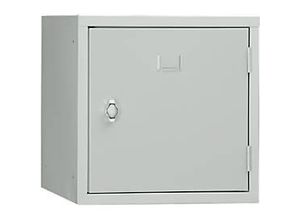 4260610840335 - Schließfachschrank 107000 Metall 1 Abteil mit 1 Fach abschließbar (Schloss separat erhältlich) 38x38cm (BxH) lichtgrau 4260