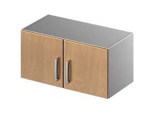 4051273739315 - Genius Aufsatzschrank TETRIS SOLID Stahlkorpus 1 OH B 800 mm Buche-Dekor weißalu