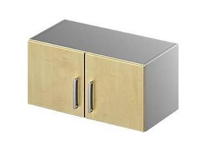 4051273739308 - Genius Aufsatzschrank TETRIS SOLID Stahlkorpus 1 OH B 800 mm Ahorn-Dekor weißalu