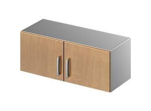 4051273728784 - Genius Aufsatzschrank TETRIS SOLID Stahlkorpus 1 OH B 1000 mm Buche-Dekor weißalu