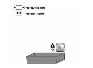 4250101139208 - Bodenauffangwanne Stawa-R für asecos Chemikalienschränke der CS und CX Serie Stahlblech B 739 x T 482 x H 112 mm 33 l