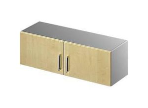 4051273739339 - Genius Aufsatzschrank TETRIS SOLID Stahlkorpus 1 OH B 1200 mm Ahorn-Dekor weißalu