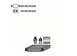 4250101187841 - Auszugswanne Standard für asecos Sicherheitsschränke der Q30 Q90 und S90 Serie Edelstahl 14301 B 348 x T 505 x H 50 mm 45 l bis 25 kg