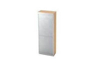 4032062111796 - Rollladenschrank 5 OH B 800 x T 420 mm Ahorn-Dekor silber