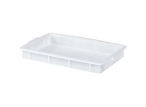 4250677900424 - Kunststoff-Stapelbehälter Inhalt 9 l Außenmaße LxBxH 560 x 355 x 64 mm natur