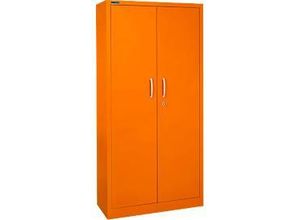 4051273517623 - Select Flügeltürenschrank MS iCOLOUR Stahl 5 Ordnerhöhen B 950 mm orange RAL 2004