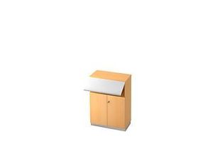 4032062111277 - Aktenschrank mit Sicherheitsklappe 3 OH B 800 x T 420 mm Buche-Dekor