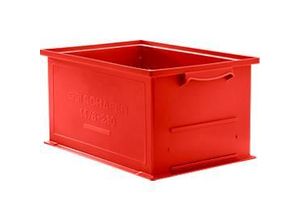 4052939485966 - Stapelkasten Serie 14 6-230 aus Polypropylen mit Griffmulde Inhalt 26 L rot