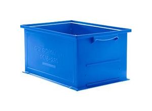 4052939485980 - Stapelkasten Serie 14 6-230 aus Polypropylen mit Griffmulde Inhalt 26 L blau