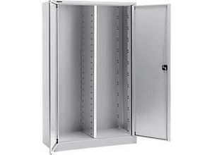 4051273515100 - Select Materialschrank MS 2512 Leergehäuse mit Mitteltrennwand B 1200 x T 500 x H 1935 mm weißaluminium RAL 9006