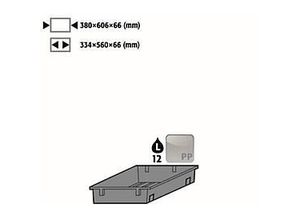 4250101109041 - Einlegewanne für asecos Sicherheitsschränke der S90 Serie Polypropylen natur B 364 x T 606 x H 66 mm 12 l