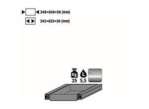 4250101138676 - Auszugswanne Standard für asecos Sicherheitsschränke der S90 Serie Edelstahl 14301 B 348 x T 640 x H 50 mm 55 l bis 25 kg