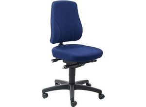 4016849448602 - Drehstuhl All-In-One Trend 9633 mit Rollen Stoffpolster Duotec blau