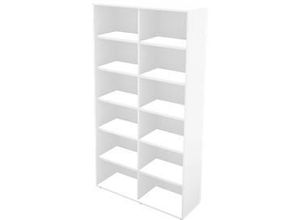 4251898807691 - Genius Regal TETRIS WALL 6 Ordnerhöhen B 1200 x T 420 x H 2250 mm weiß