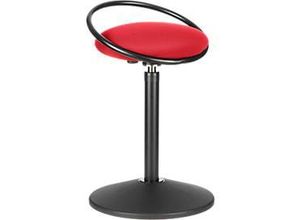 4250510891841 - Sitzhocker ROVO SOLO mit Ring 3D-Gestrick schwarz rot