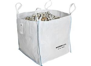 4251898802429 - Containersack Big Bag oben offen bis 15 t 4 Hebeschlaufen 1 Stück B 900 x T 900 x H 900 mm weiß